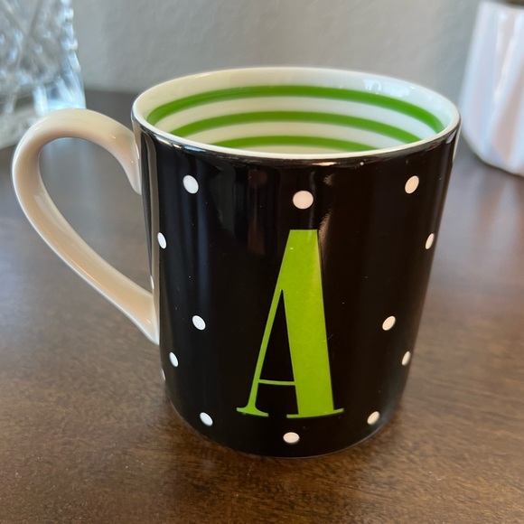 kate spade | Kitchen | Kate Spade Letter A Coffee Cup | Poshmark